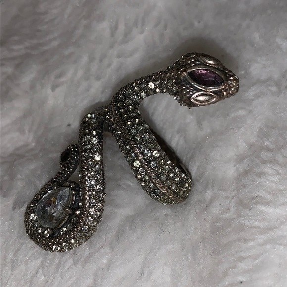 Lucky Brand | Jewelry | Wrap Around Snake Ring With Purple Stones ...